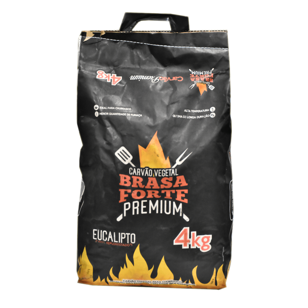 Carvão Brasa Forte Premium 4kg - Super Muffato Delivery Carvão Brasa Forte Premium 4kg - Super Muffato Delivery